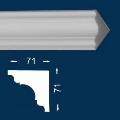 Corniche cache rideaux | 78 x 87 mm | polystyrène | Expertdecor