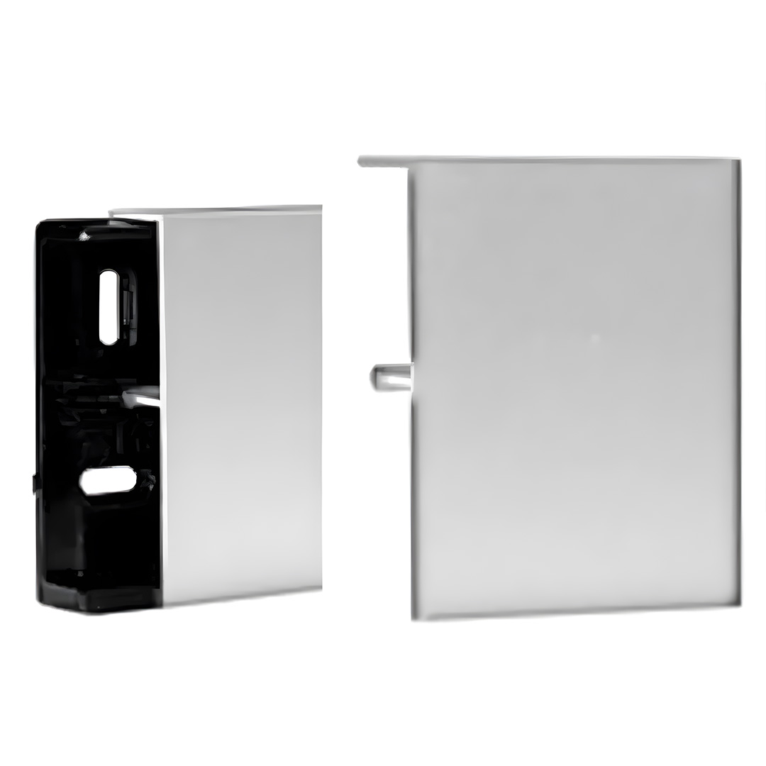 Plinthe clic 60 x 15 mm alu argenté anodisé système de clipsage inclus ...