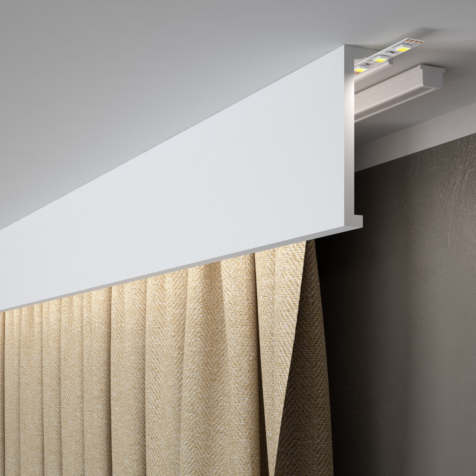 Corniches cache rideaux | Moulures & cimaises | Moulures | Expertdecor