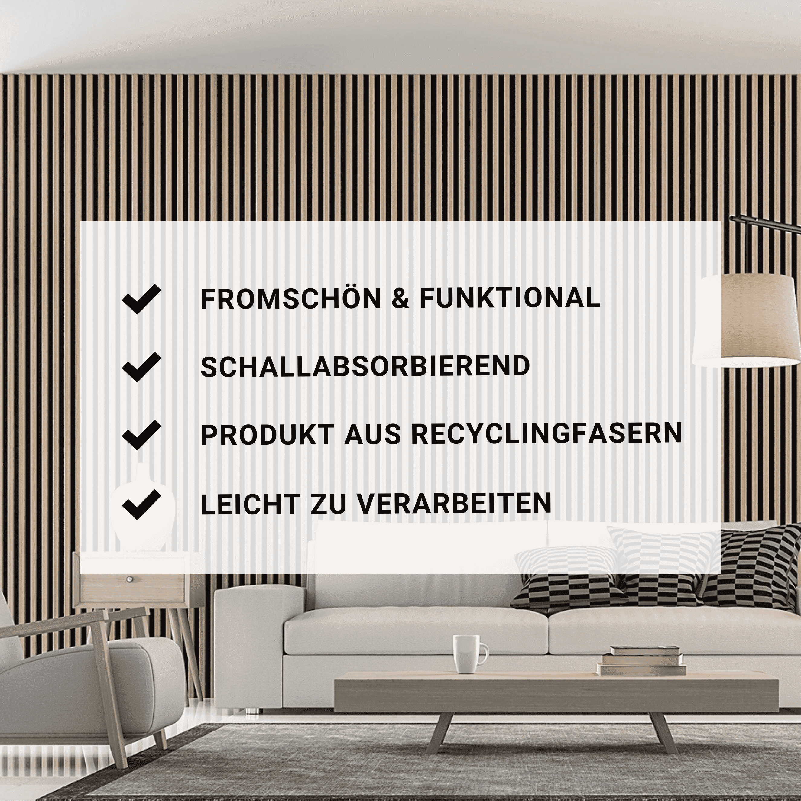 Neuhofer | Panneaux acoustiques | MDF | Chêne nature | 3D Panneaux ...