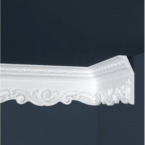 Corniche cache rideaux | 71 x 71 mm | polystyrène | Expertdecor